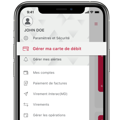 Gérer ma carte de débit | Banque CIBC