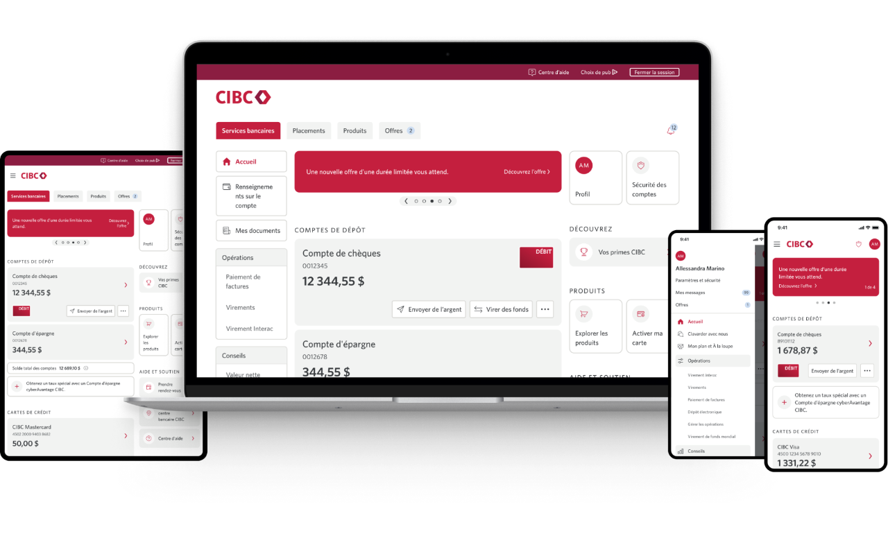 Nouvelles fonctionnalités des services bancaires numériques | Banque CIBC