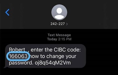 Two-step verification process | CIBC